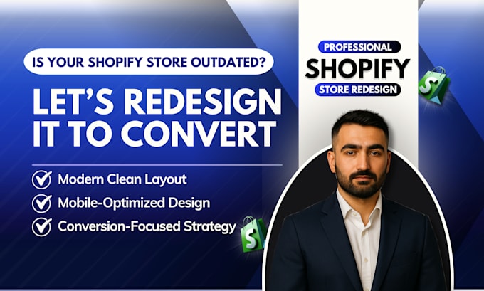 Redesign shopify website, revamp shopify store for high converting ...