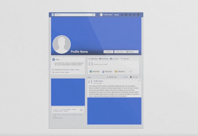 Make a facebook animation for you by Paperstainedink | Fiverr