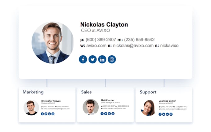 Create world class clickable email signature by Shankhashubhra | Fiverr