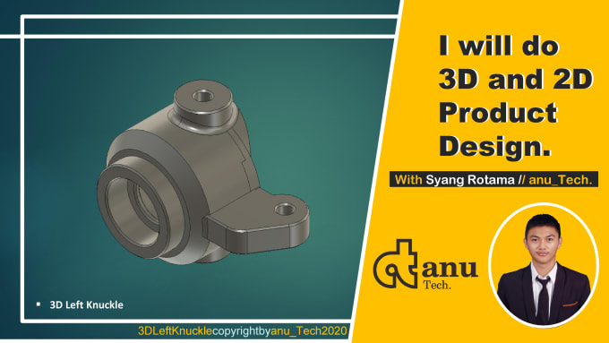 Do 3d and 2d product design by Anu_tech | Fiverr