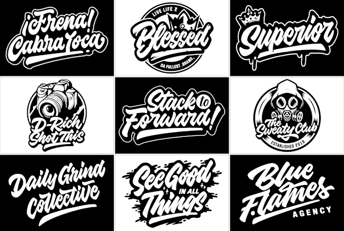 Design custom urban streetwear and clothing brand logo by Farwa ...