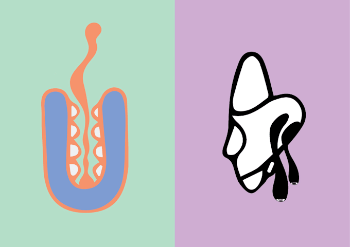 Do creative trippy hand drawn logo design by Thecreativfrida | Fiverr