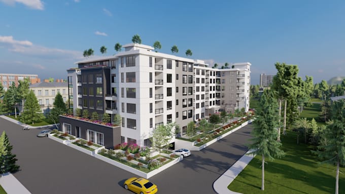 Model, architectural 3d rendering, plan design, 360, animation ...