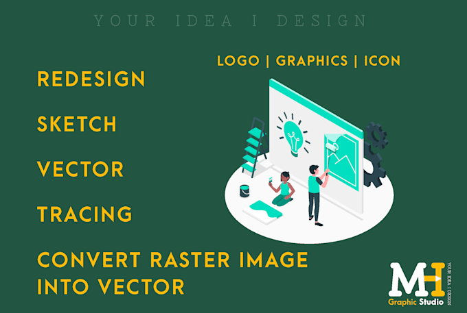 Redesign logo, icon and graphics by Muheebhaider | Fiverr