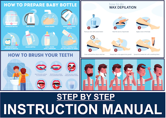 Design instruction manual, step by step for your product by ...