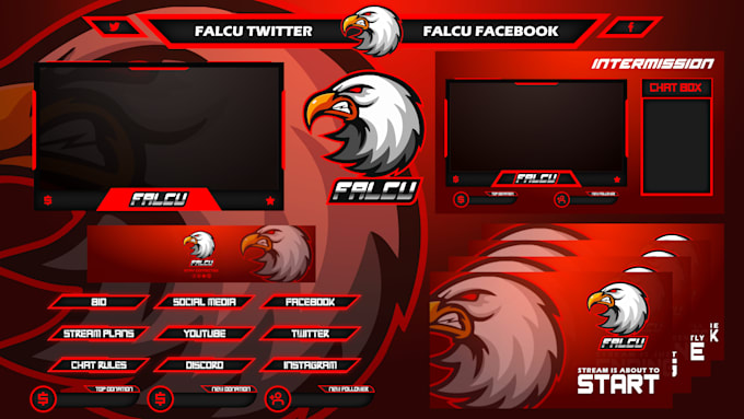 Create twitch stream packages and game overlays by Malku_graphics | Fiverr