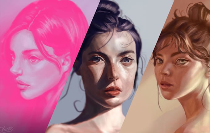 Draw beautiful stylized portraits by Theartofhector | Fiverr