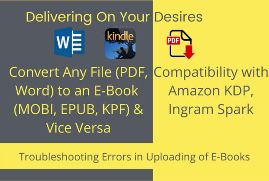 Do books conversion to any ebook or paperback format by Maria_tariq ...