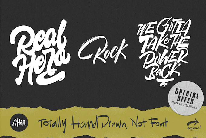 Design an original hand lettering and typography logo by ...