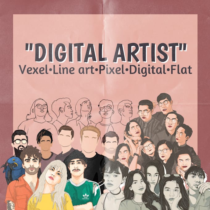 Do digital art tracing portraits, landscapes, pixels by Johntristanlim ...