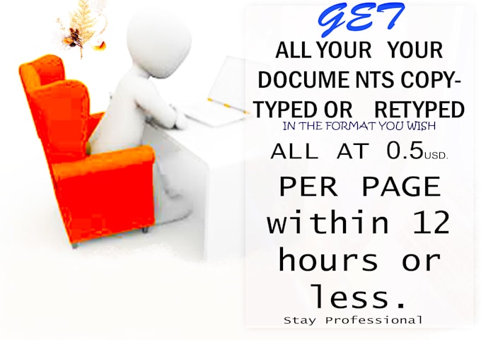 Retype scanned or handwritten document in ms word within 8 hours by ...