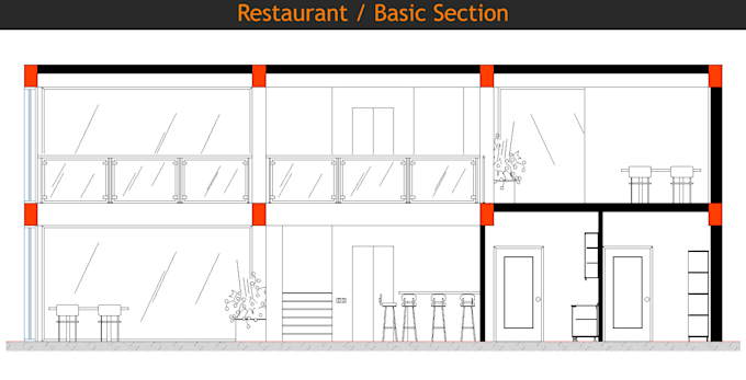Design and create 2d autocad section drawings by Fonetjacobs | Fiverr