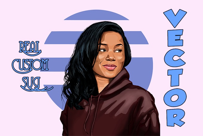 Draw a custom vector portrait from your photo by Manojde | Fiverr