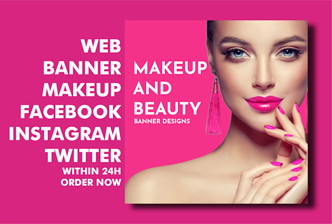 makeup banner ideas