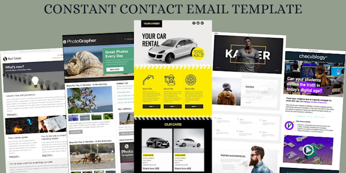 Design mailchimp, a constant contact newsletter template by Rakibx360 ...