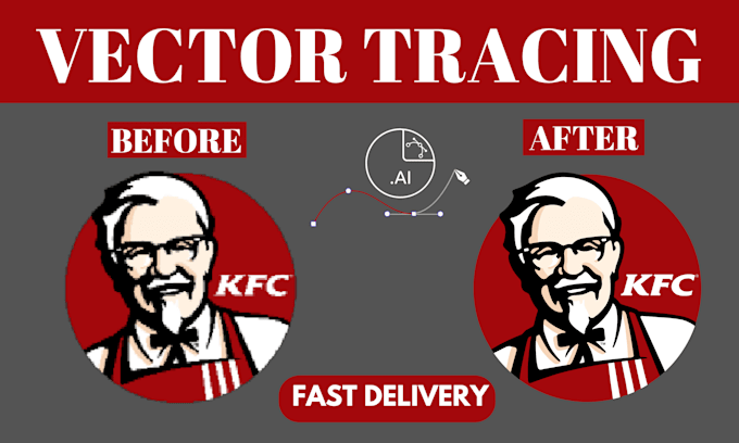 Vector tracing , redraw logo to ai,eps,svg,png,pdf by Chzeeshan9 | Fiverr
