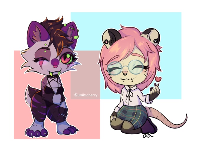 Draw anything on my furry chibi style by Umikocherry | Fiverr