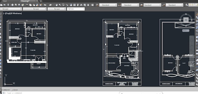 Do architectural floor plan and exterior design in autocad by Khuram766 ...
