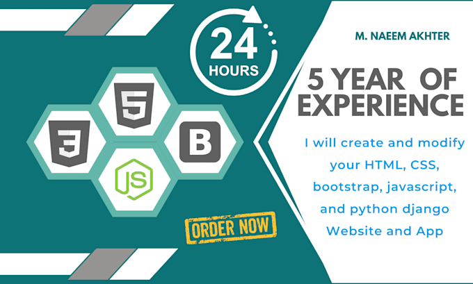 Create Or Customize Your Javascripthtml Css Bootstrap Projects By Rannaeemakhter Fiverr 