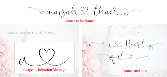 Design classy invitation card and names frame by Kerkesh | Fiverr