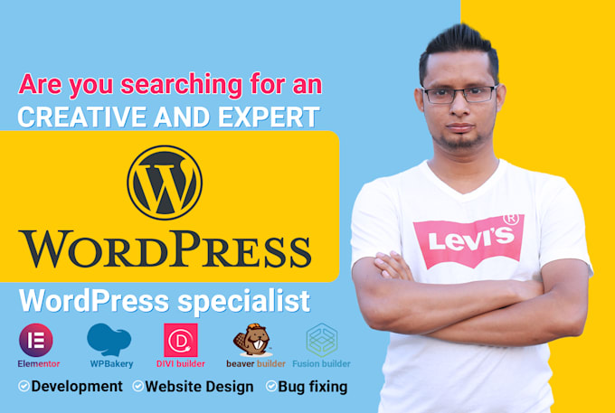 Create a wordpress speedy website with elementor for you by Wahednur | Fiverr