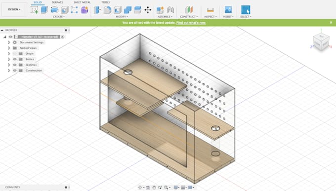 Draw a 2d or 3d model using fusion 360 by Mightybeef | Fiverr