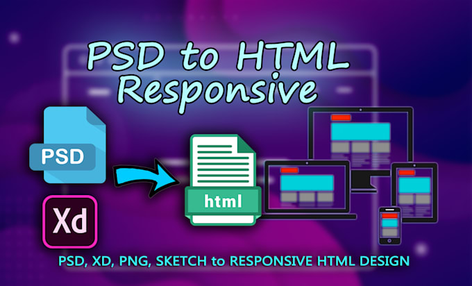 Convert psd, xd, sketch to responsive html by Yourrayhan | Fiverr Convert psd, xd, sketch to responsive html by Yourrayhan | Fiverr