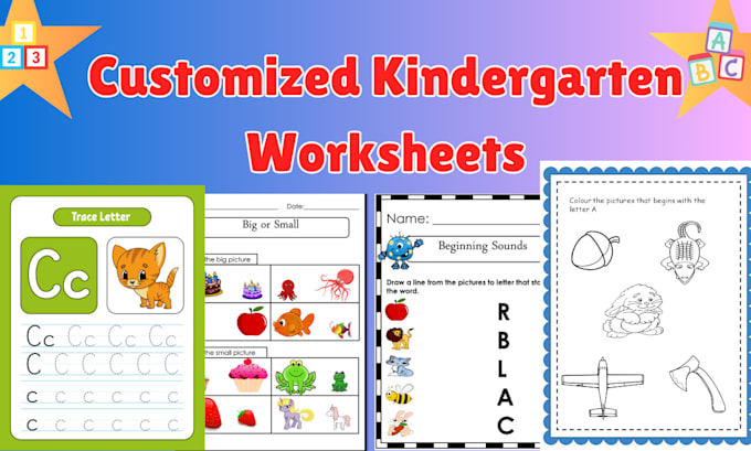 Design creative worksheets for kindergarten and preschool by ...
