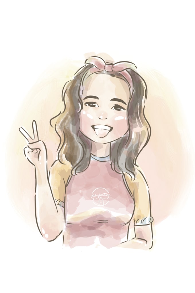 Illustrate cute portraits for you by Perfectlydrawn | Fiverr