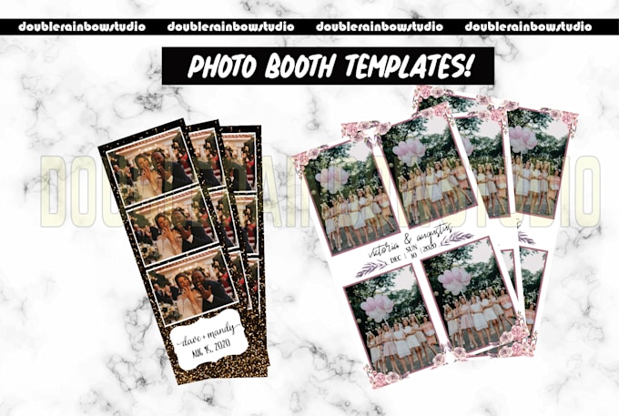 Design a custom creative and cute photo booth template by Fatimunissa ...