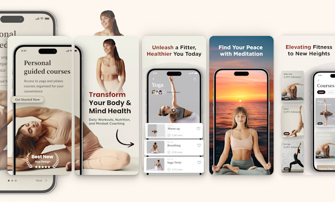 Design the best app store screenshots and play store by Mihaideaconu ...