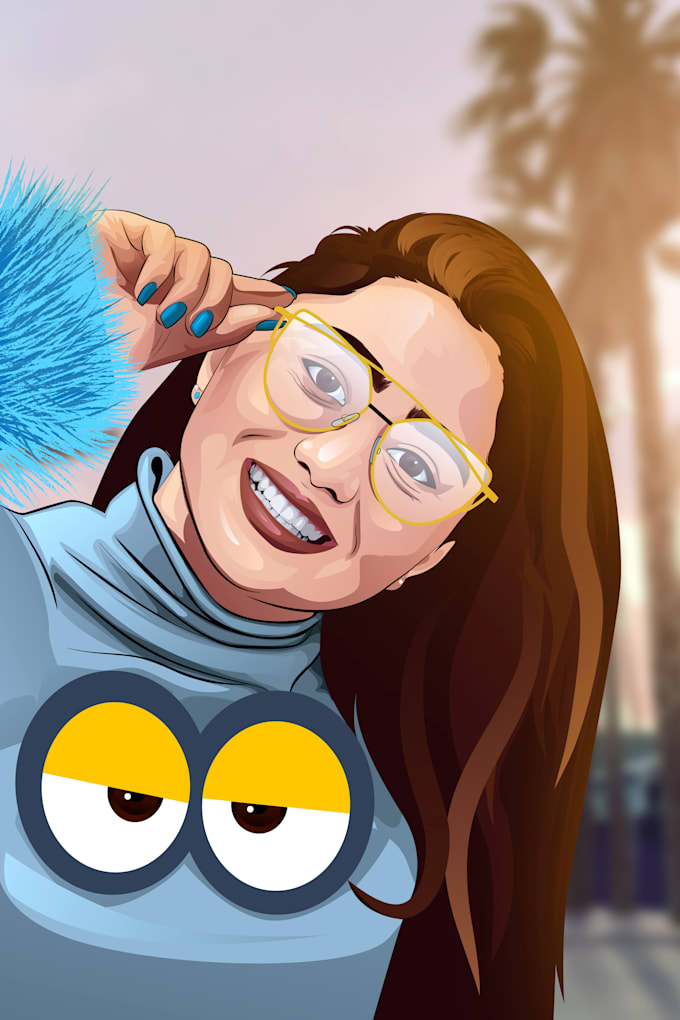 Do vector portrait illustration from photo by Art_maniac | Fiverr