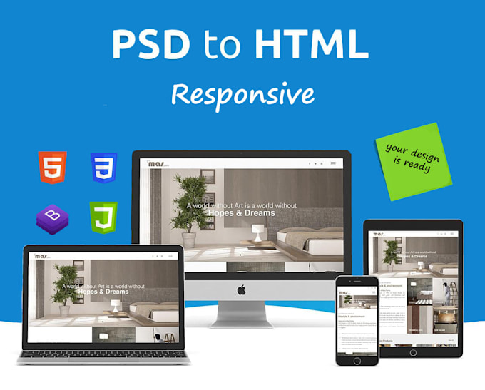 Convert your designs into responsive html templates by Em_umer | Fiverr