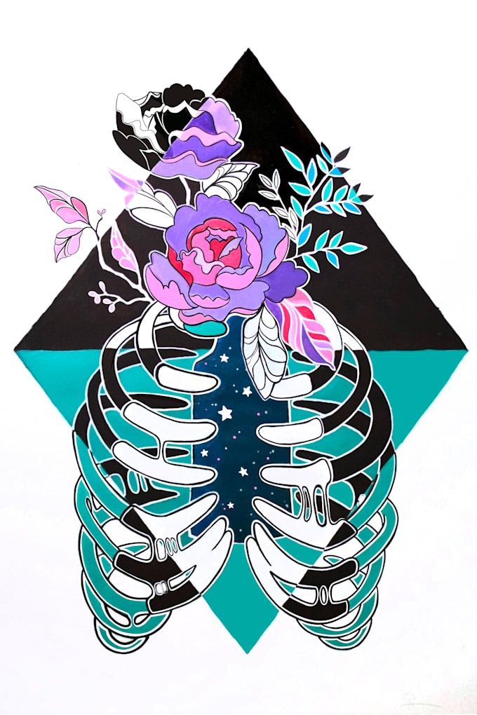 Make you some funky fresh illustrations by Devolverart | Fiverr