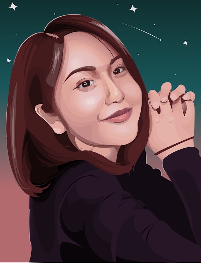 Create your picture into best vector portrait by Flatarte | Fiverr