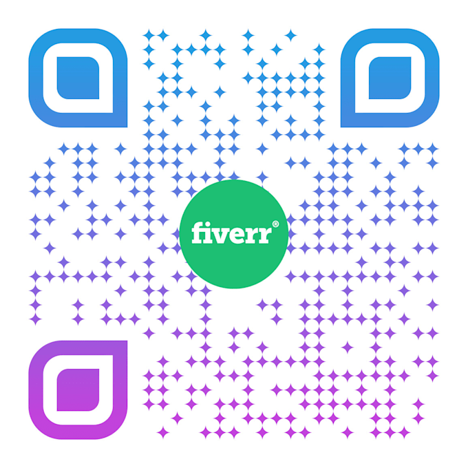 Generate colorful qr code design with logo for sell by Vishrati | Fiverr