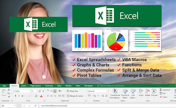 Create a microsoft excel with formulas and functions by Shantawe | Fiverr