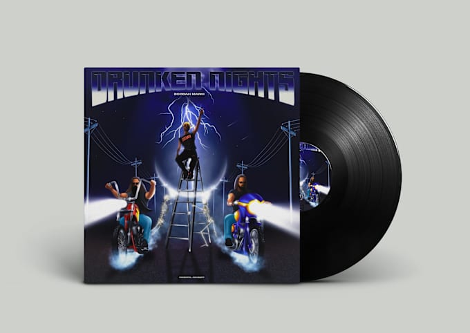 Illustrate an epic album cover art by Design_pro001 | Fiverr