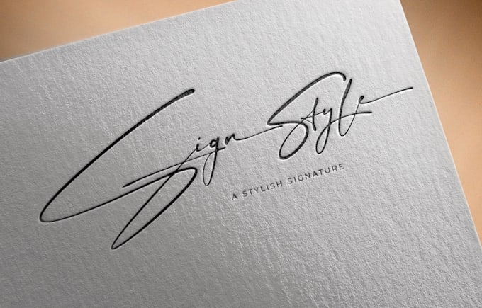 Create creative signature logo calligraphy or handwritten by ...
