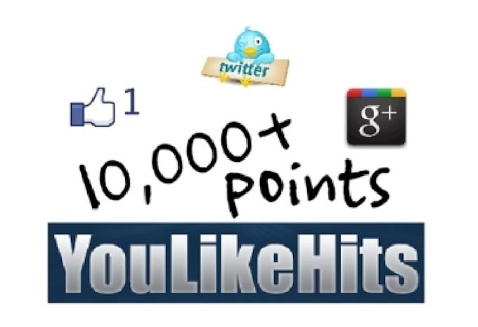 Give you 10,000 youlikehits points account with gaurantee by ...