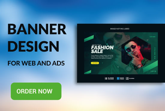 Design professional and custom web banner, google ads banner by ...