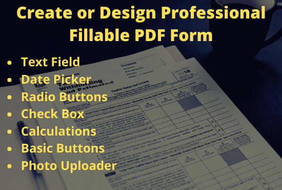 Create or design professional fillable pdf form by Azhar_ghauri | Fiverr