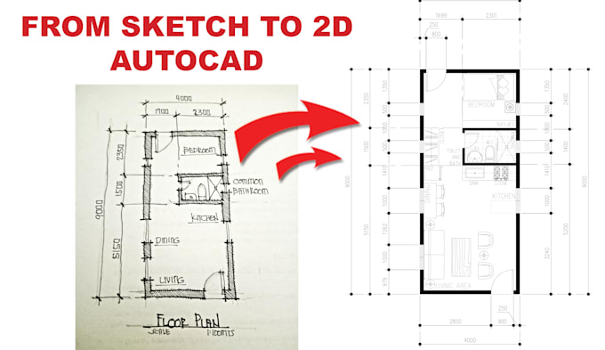 Create professional 2d autocad drawings by Chrsrvdesign | Fiverr