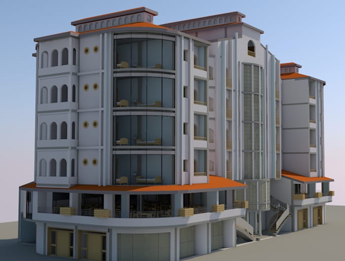 Create 3d bim model and render it in cinema 4d by Kouraib | Fiverr