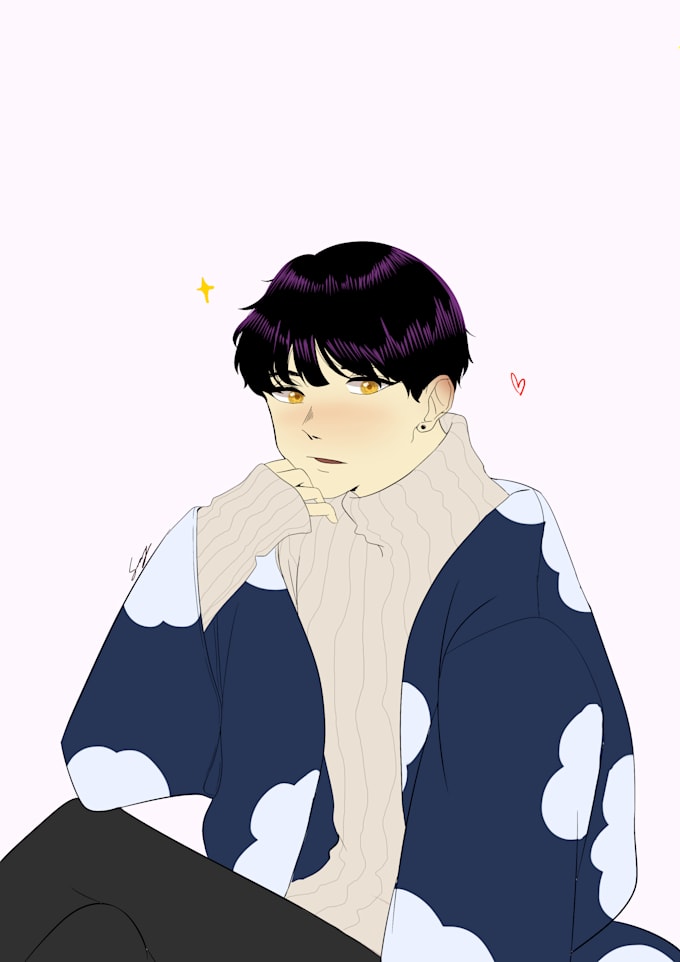 Simple drawing anime style by Serenityaw | Fiverr