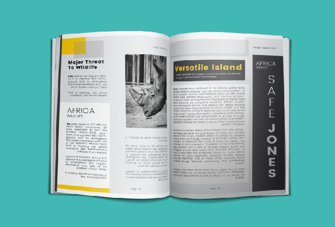 Design minimalist magazine or poster ad by Designer_k60 | Fiverr