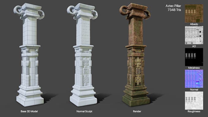 Model and texture a game ready 3d asset by Vfondevila | Fiverr