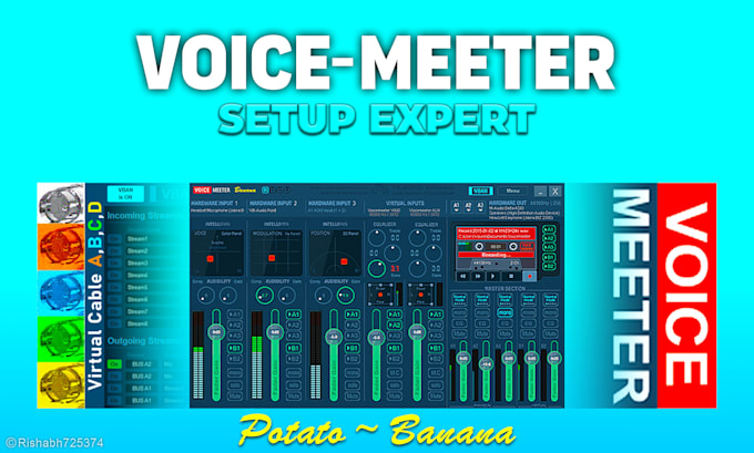 Setup voicemeeter potato or banana for single or dual pc by ...