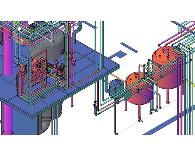 Process piping chilled water and di and wfi loops by Saqibmech | Fiverr