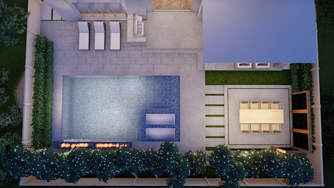 Do swimming pool render, pool render, backyard render by Yashmevada ...
